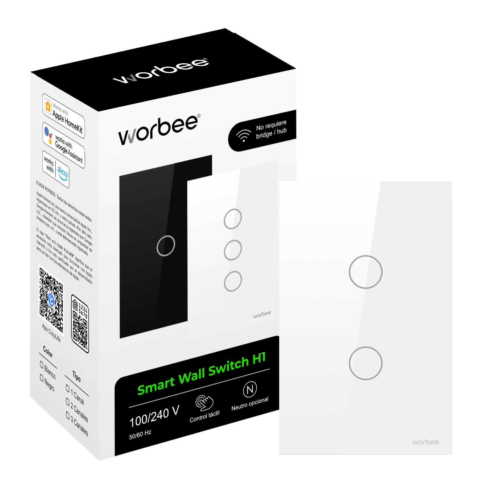 Interruptor Inteligente H1 Wifi Doble Con/Sin Neutro – DOMÓTIZ CHILE